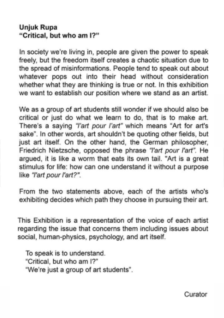 Unjuk Rupa - Pameran Studio Seni Lukis Telkom University ...